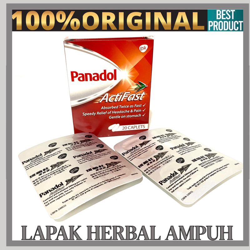 Jual PANADOL ACTIFAST SINGAPORE 20 TABLETS | Shopee Indonesia