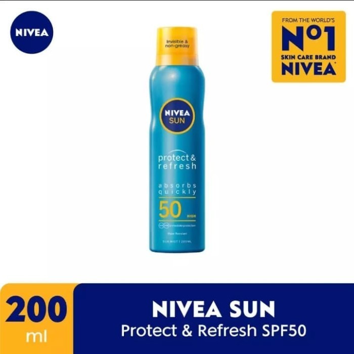 Jual Nivea sun spray SPF 50 sunblock quickly absorbs & Dry Touch ...