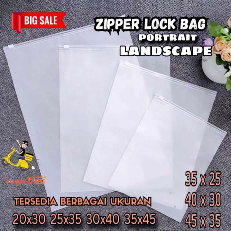 Jual Zipper Bag Baju Portrait / Zipper lock / Plastik Zipper ...
