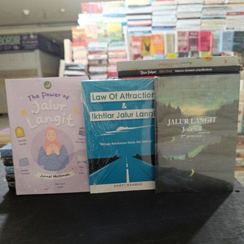 Jual #paket hemat 3 Buku the power of jalur langit- law of attraction & ikhtiar jalur langit ...