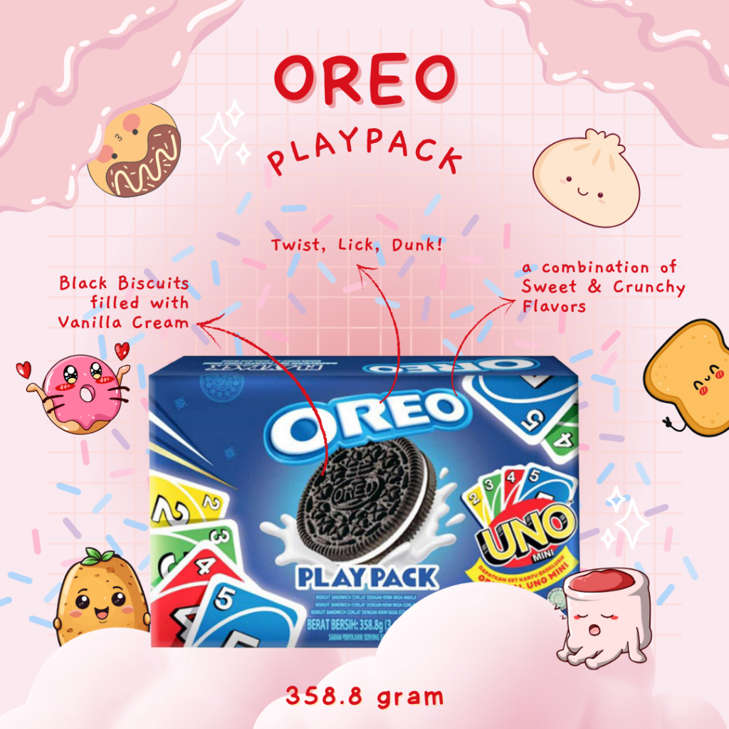 Jual OREO Play Pack UNO Snack Box 358,8 Gr | Shopee Indonesia