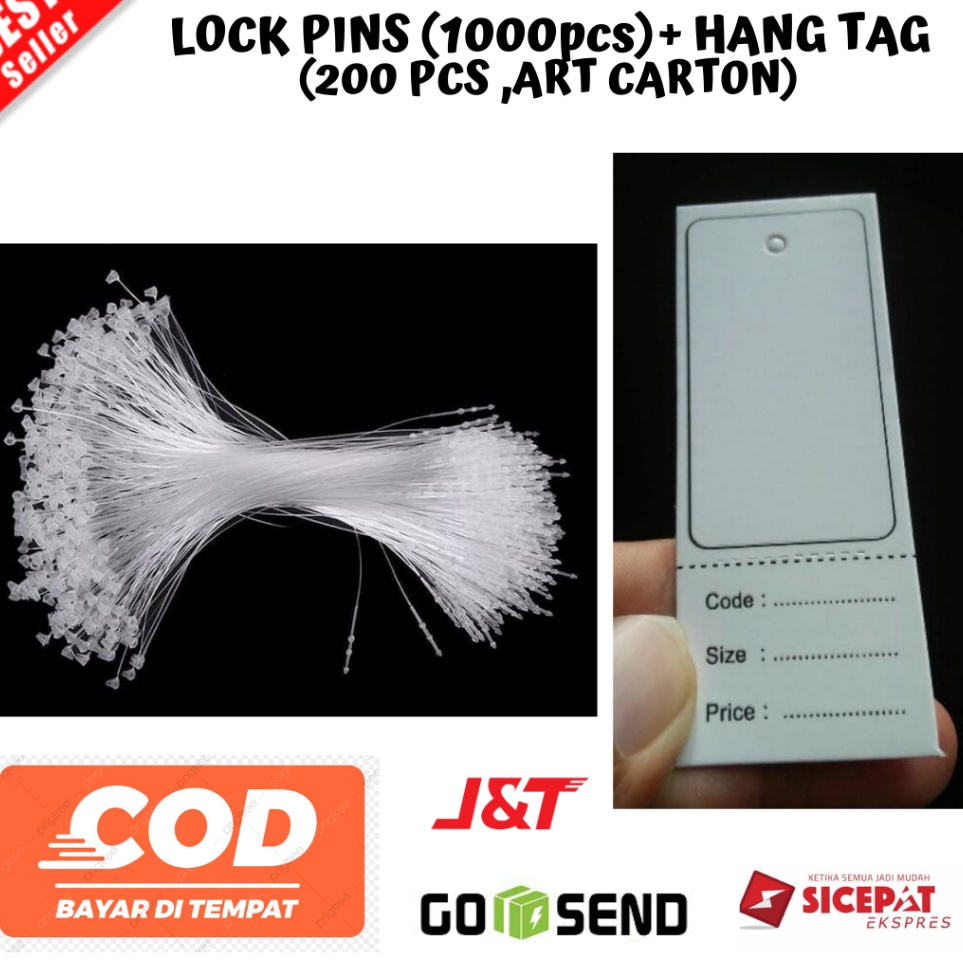 Jual Super Jaminan BAYAR DI TEMPAT Paket 1 LOCK PINS 1 PCS HANG TAG 2 ...