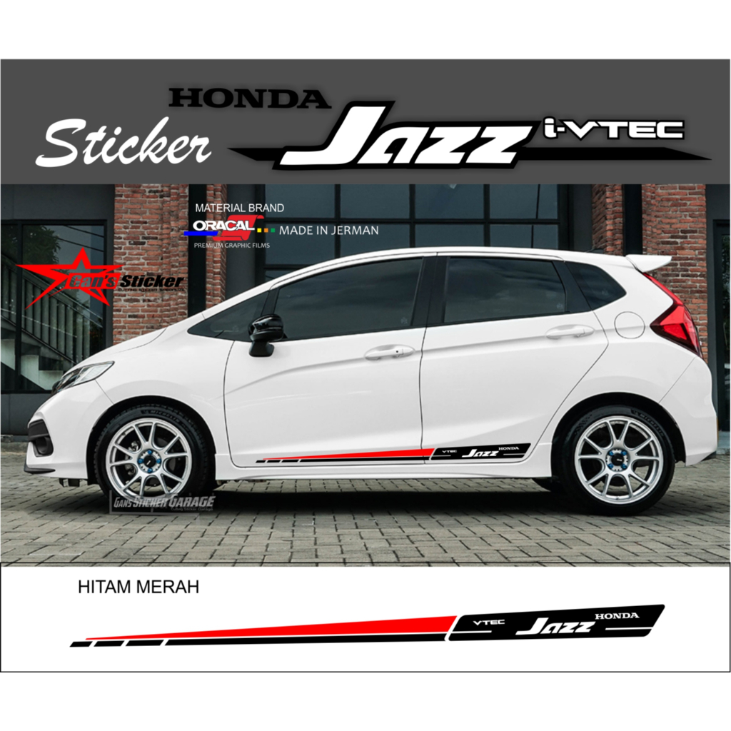 Jual sticker honda jazz rs aksesoris honda jazz rs sticker samping hoda ...