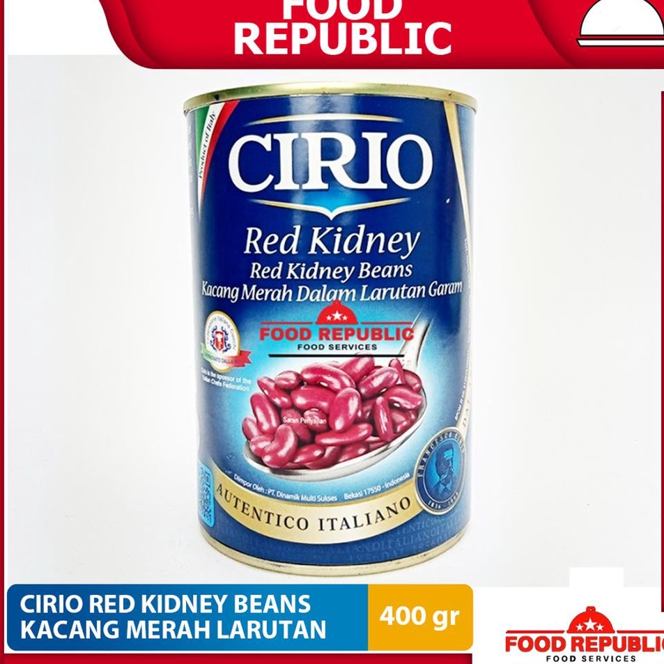 Jual Super Untung CIRIO RED KIDNEY BEANS 4 GR KACANG MERAH DALAM ...