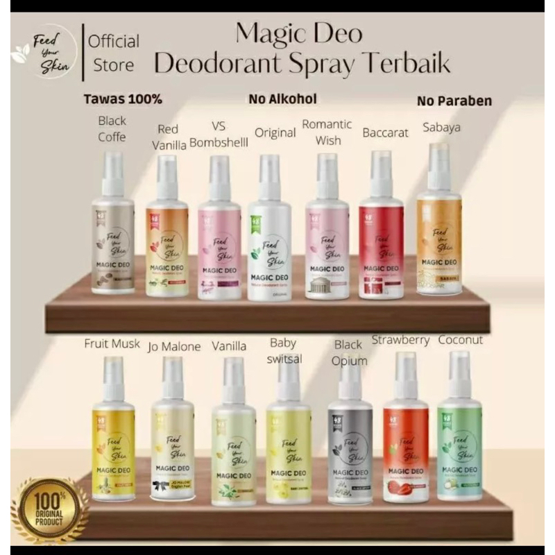 Jual magic deo deodorant spray | Shopee Indonesia