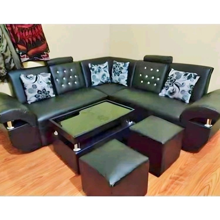 Jual SOFA L MINIMALIS + 2 SOFA KOTAK / SOFA RUANG TAMU | Shopee Indonesia