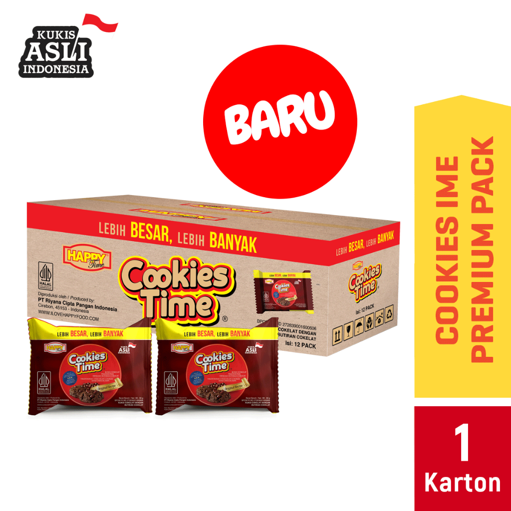 Jual HAPPY TIME - Cookies Time Mini Premium Pack (1 KARTON Isi 12 Pack ...