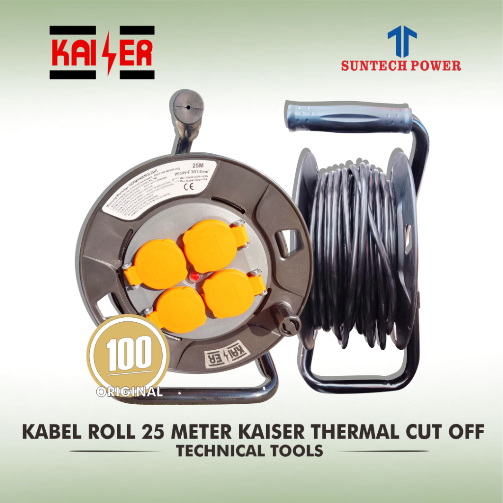 Jual Kabel Roll Merk Kaiser 25 Meter Dan 50 Meter High Quality | Shopee ...