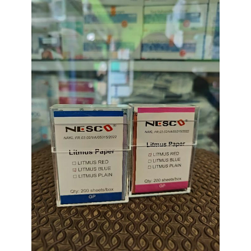 Jual Kertas Lakmus / Litmus Paper Merah & Biru NESCO | Shopee Indonesia