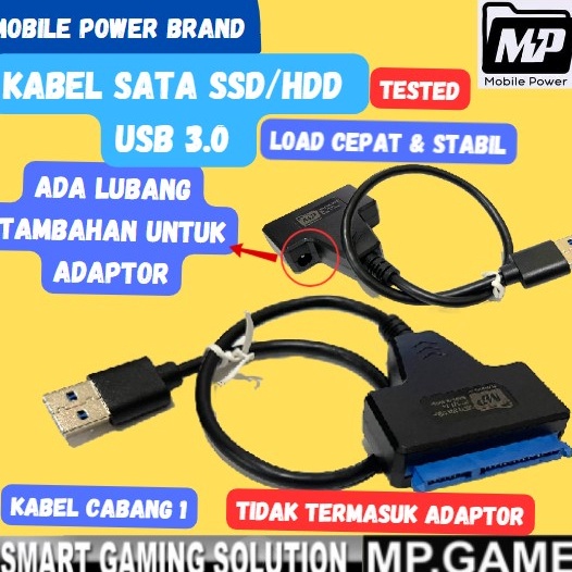 Jual Jbe Kabel Sata to USB 3 HDD SSD Adapter Hardisk 25 Inch Laptop ...