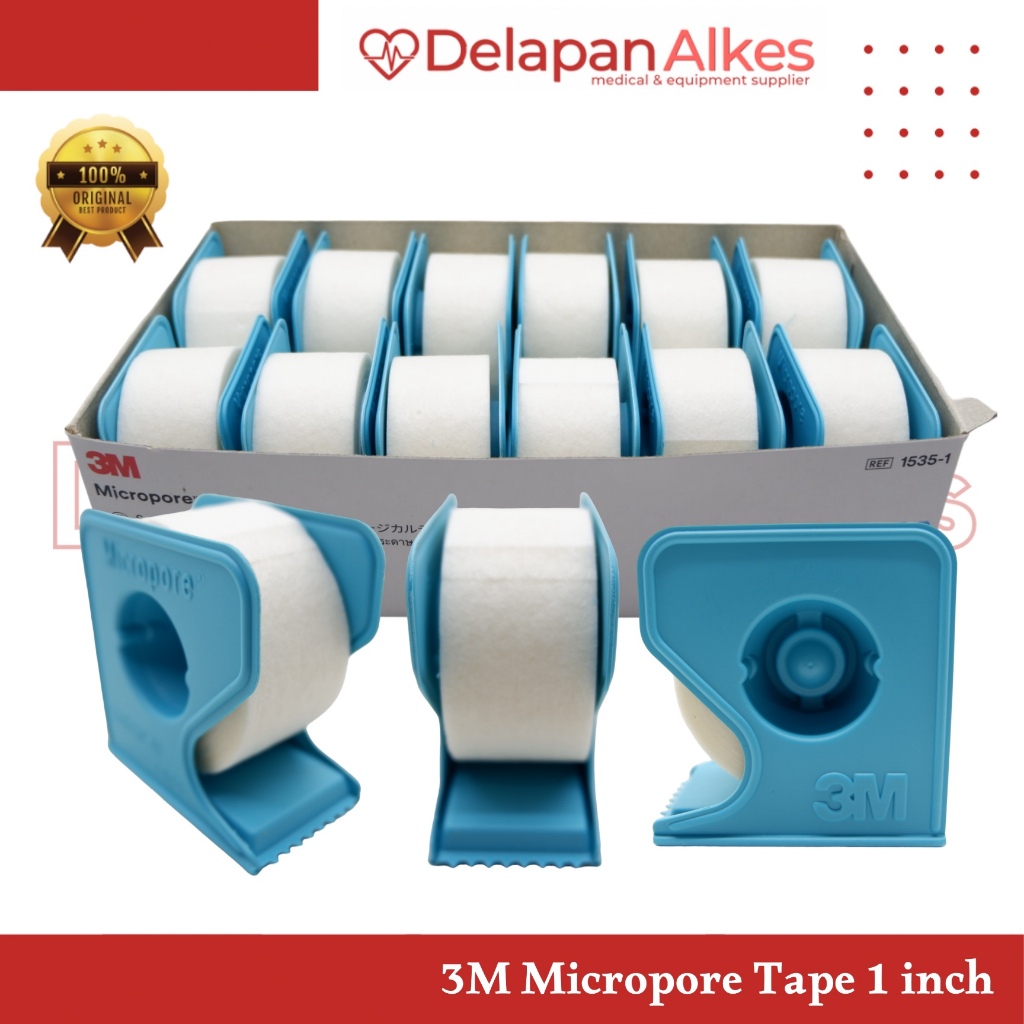 Jual 3M Micropore Tape Plester Luka Per Pcs 1' 1 inch 1 inchi Surgical ...