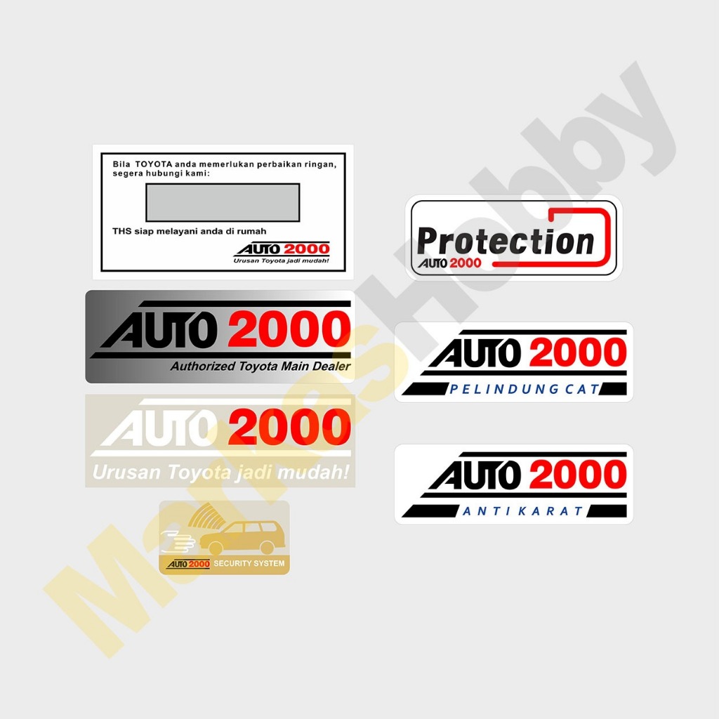 Jual Stiker Dealer Toyota Auto 2000 THS Security kaca Protection ...