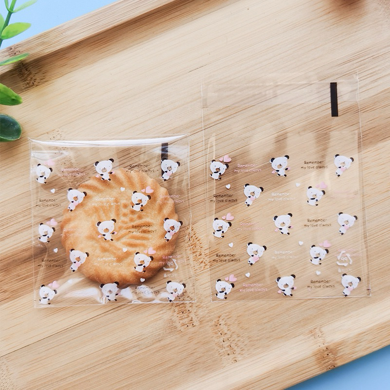 Jual BLANJA.ids [100 LEMBAR] Plastik cookie 4 Motif Packing cookies ...