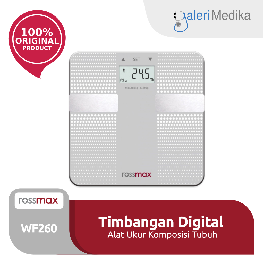Jual Timbangan Lemak Rossmax WF260 Body Fat Monitor / Timbangan Badan ...