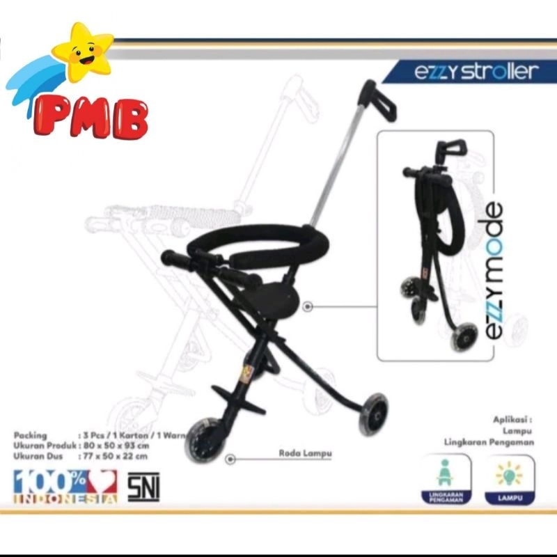 Jual STROLLER DUDUK BALITA PMB EZZY S05 Baby Stroller Kursi Dorong Anak ...