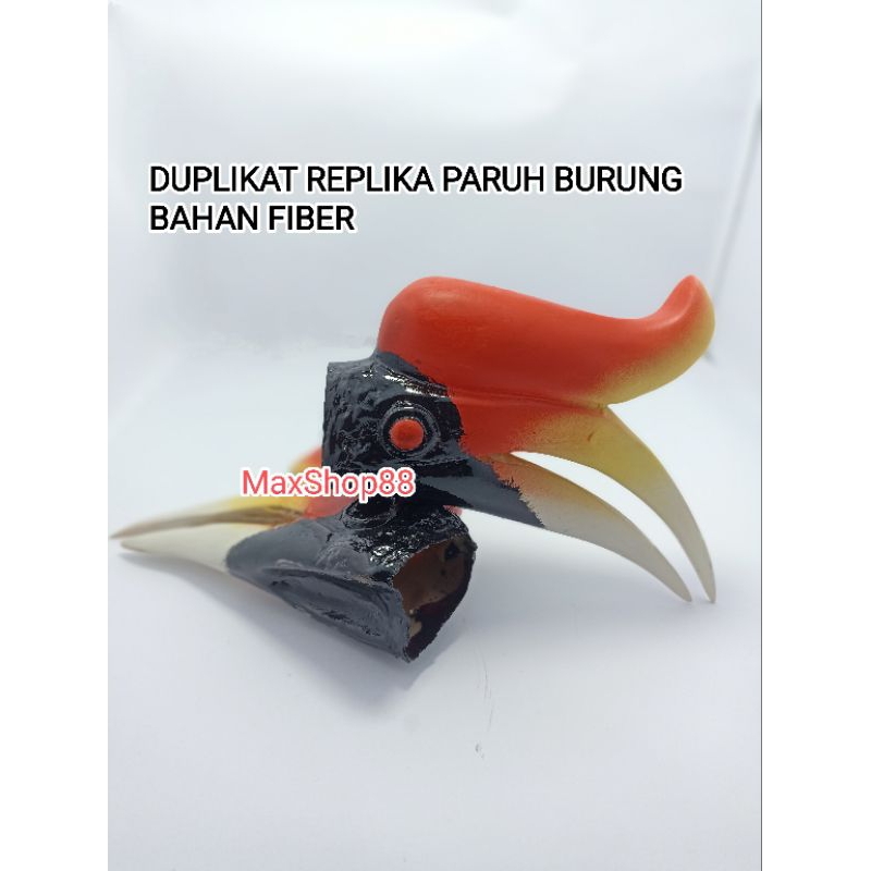 Jual Replika Duplikat Paruh Burung Enggang /Aksesoris Topi Dayak Bahan ...
