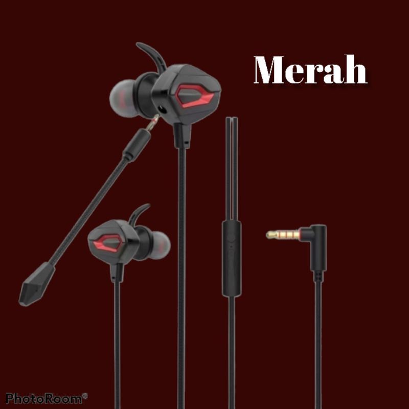 Jual Headset Earphone Gaming PUBG XG-220 GM-008 Suara Dual Bass dengan Mic Bisa Dicopot Murah ...
