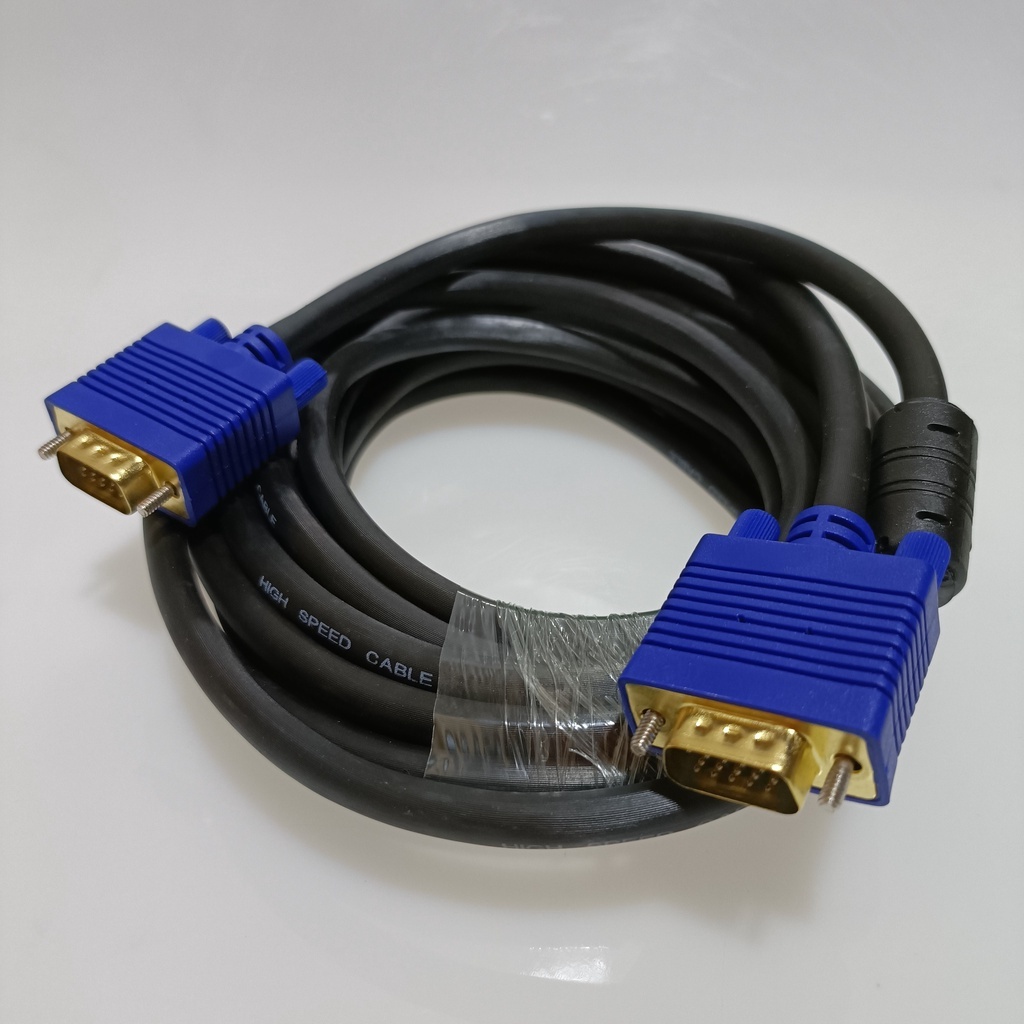 Jual KABEL VGA 5M HIGH QUALITY (GOLD PLATED) / VGA 5METER / VGA 5 M | Shopee Indonesia