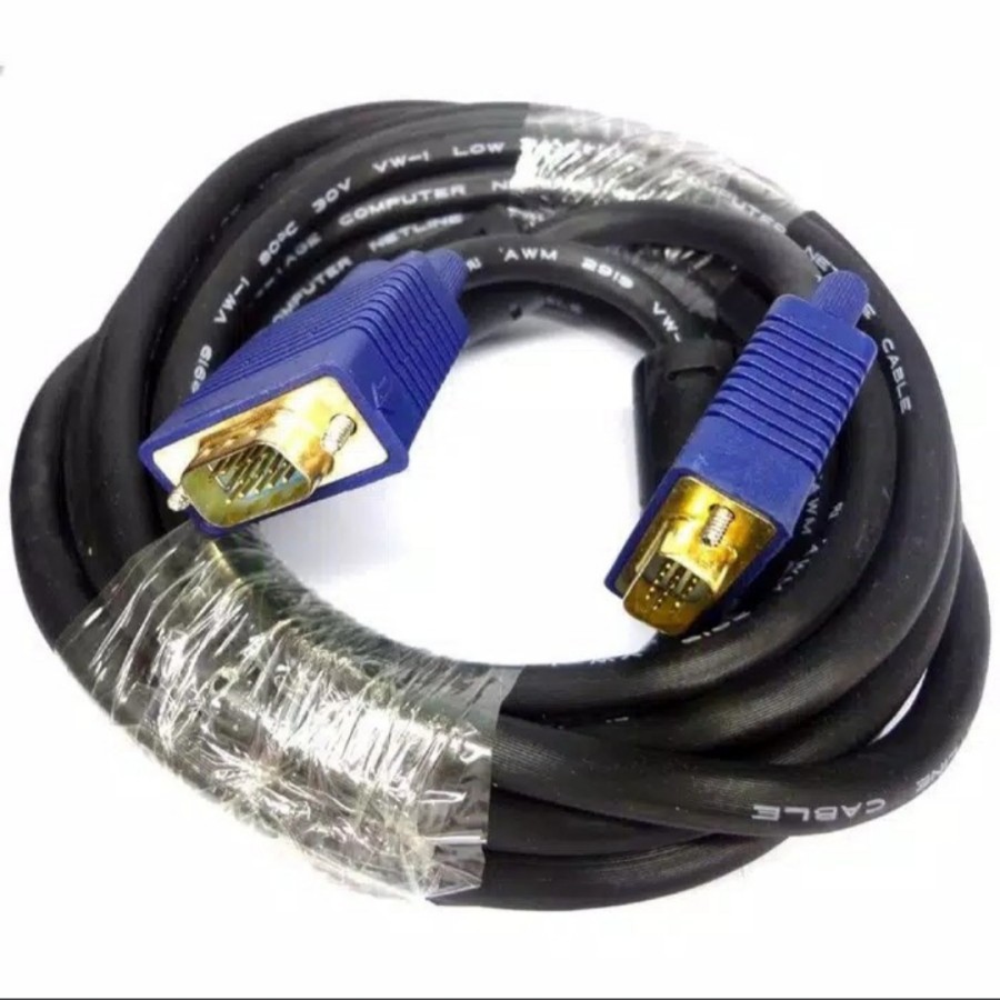 Jual KABEL VGA 10M HIGH QUALITY (GOLD PLATED) / VGA 10METER / VGA 10 M | Shopee Indonesia