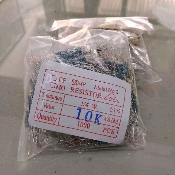 Jual Resistor 10k Ohm 1 4 Watt 10 Buah Shopee Indonesia