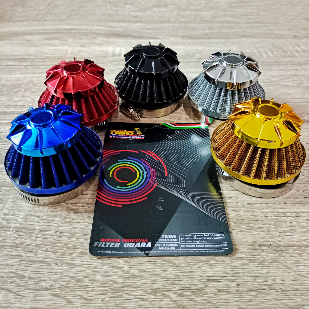 Jual Filter Motor karbulator p.e 24 26 28 model jamur mahkota cnc ...