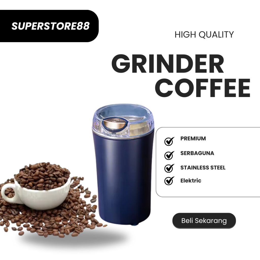 Jual Alat Penggiling Biji Kopi Elektrik Portable Grinder Coffee ...