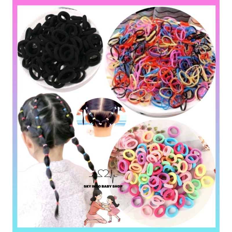 Jual Karet Rambut | Karet Jepang | Karet Donat | Motif Warna Warni ...