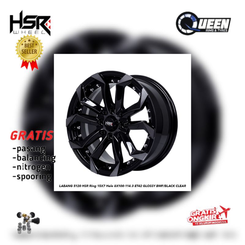 Jual VELG RACING R15 DOUBLE PCD HSR LABANG untuk mobil avanza, xenia, veloz, agya, ayla, sigra ...
