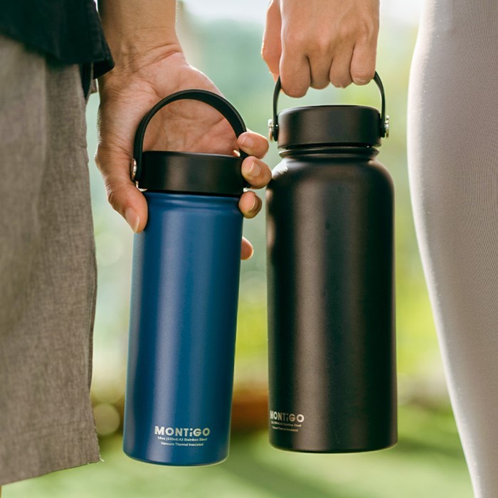 Jual Montigo | Tumbler Ace Bottle Mega 32oz - 950ml Black | Shopee ...