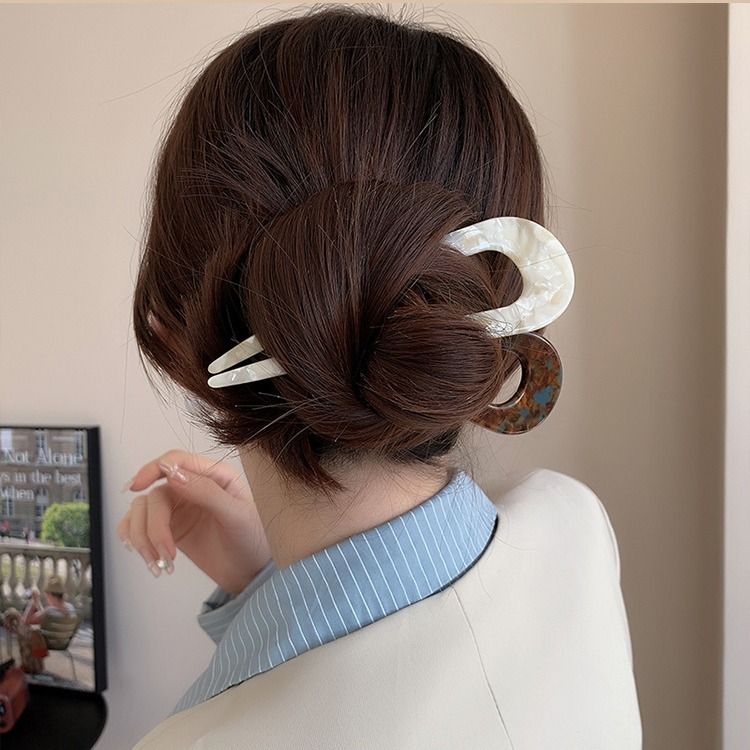 Jual Jepit Rambut Sanggul Tusuk Konde JUMBO 14cm French Style Cellulose ...