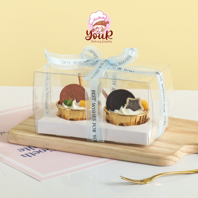 Jual Box Cupcake Mika Isi 2, 4 dan 6 / Box Muffin / Box Kue Mini / Box ...