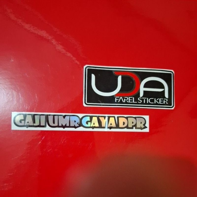 Jual STICKER CUTTING HOLOGRAM GAJI UMR GAYA DPR | Shopee Indonesia
