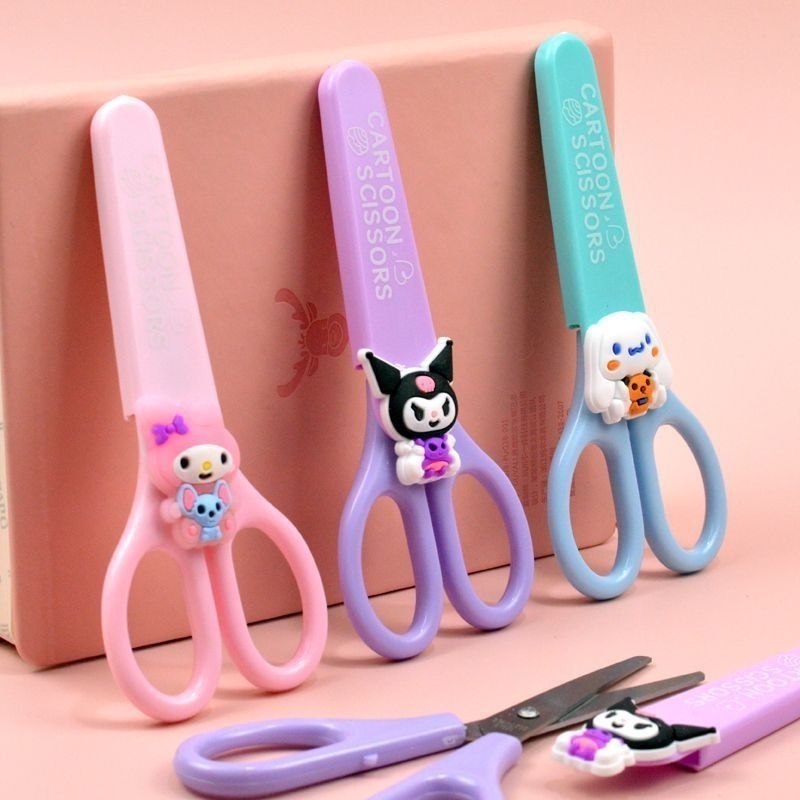 Jual Gunting Motif Sanrio Kuromi Cinamoroll Melodi/ Gunting Kertas Anak ...