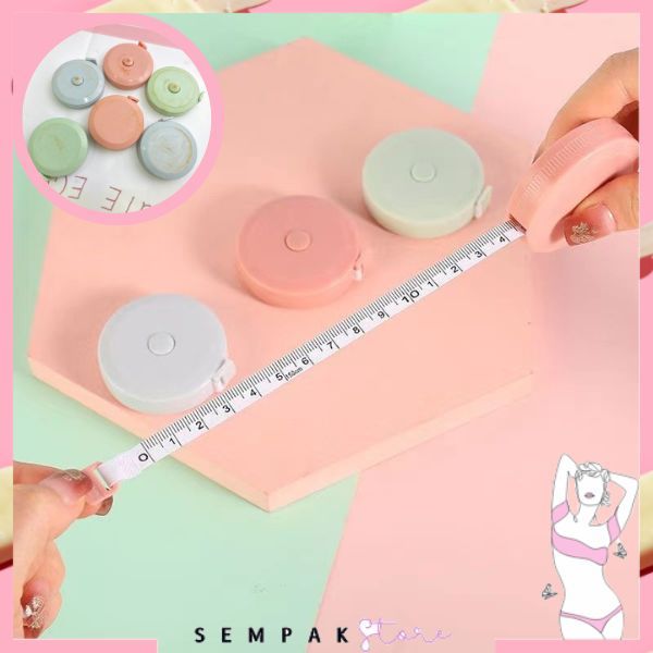 Jual SS Meteran Mini Gulung 150Cm Pengukur Lingkar Perut Baju Jahit ...