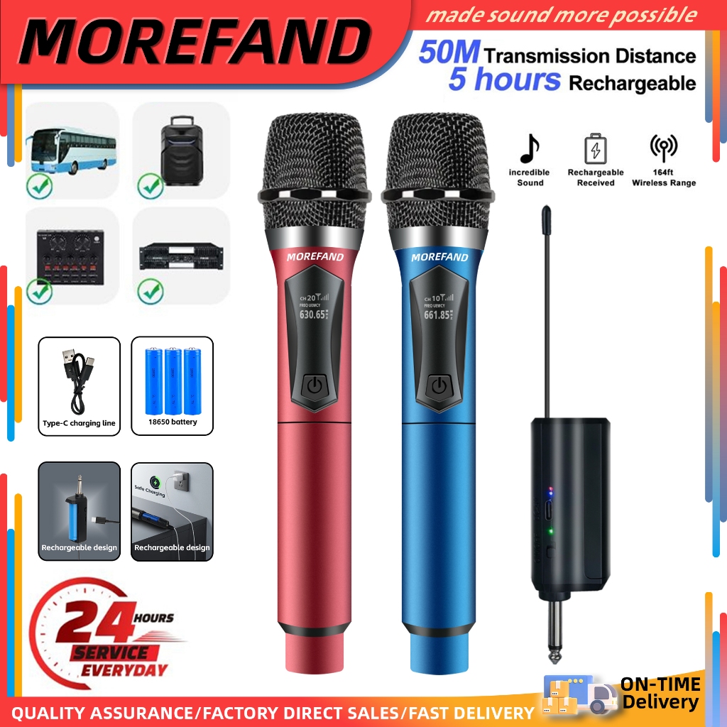 Jual Mikrofon Nirkabel wireless Profesional Dynamic Microphone Murah ...