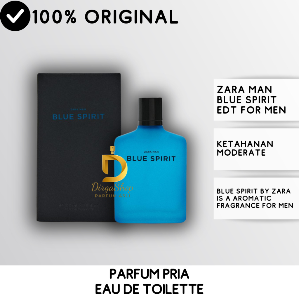 Jual Zara MAN Blue Spirit EDT For Men | Shopee Indonesia