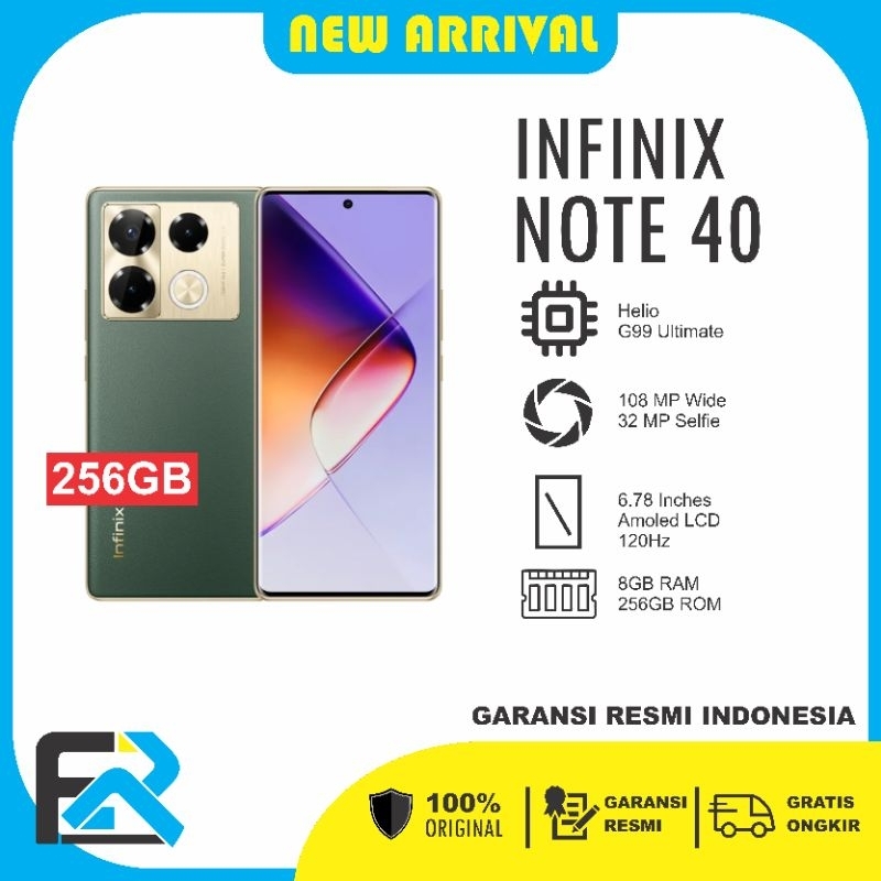 Jual Infinix Note 40 8/256 Garansi Resmi | Shopee Indonesia