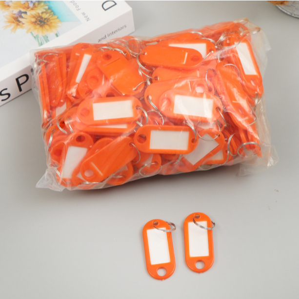 Jual Tag Gantungan kunci label nama keychain ring name tag | Shopee ...