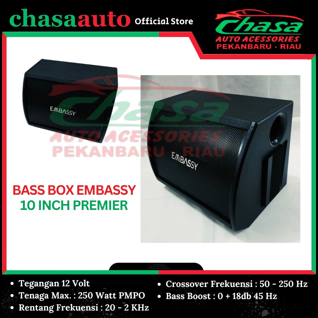 Jual (CHASA) BASS BOX EMBASSY 10 INCH PREMIER (Speaker Aktif) | Shopee ...