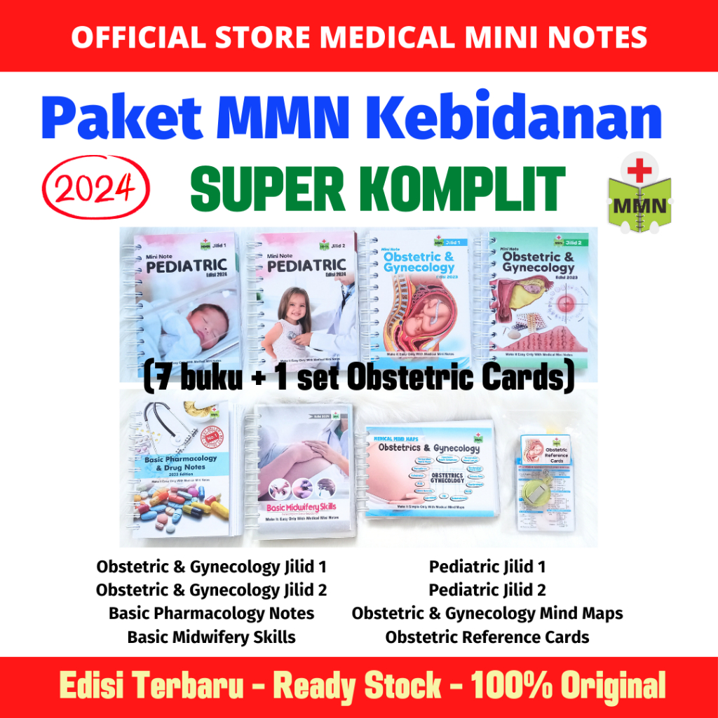 Jual Original Termurah | Medical Mini Notes Paket kebidanan Super ...