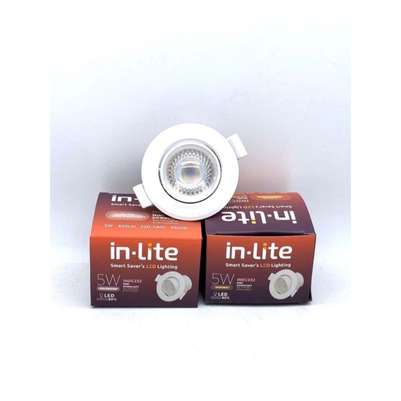 Jual Inlite INDC232 Lampu Sorot Spotlight COB 5W Inbow/ Lampu Downlight ...