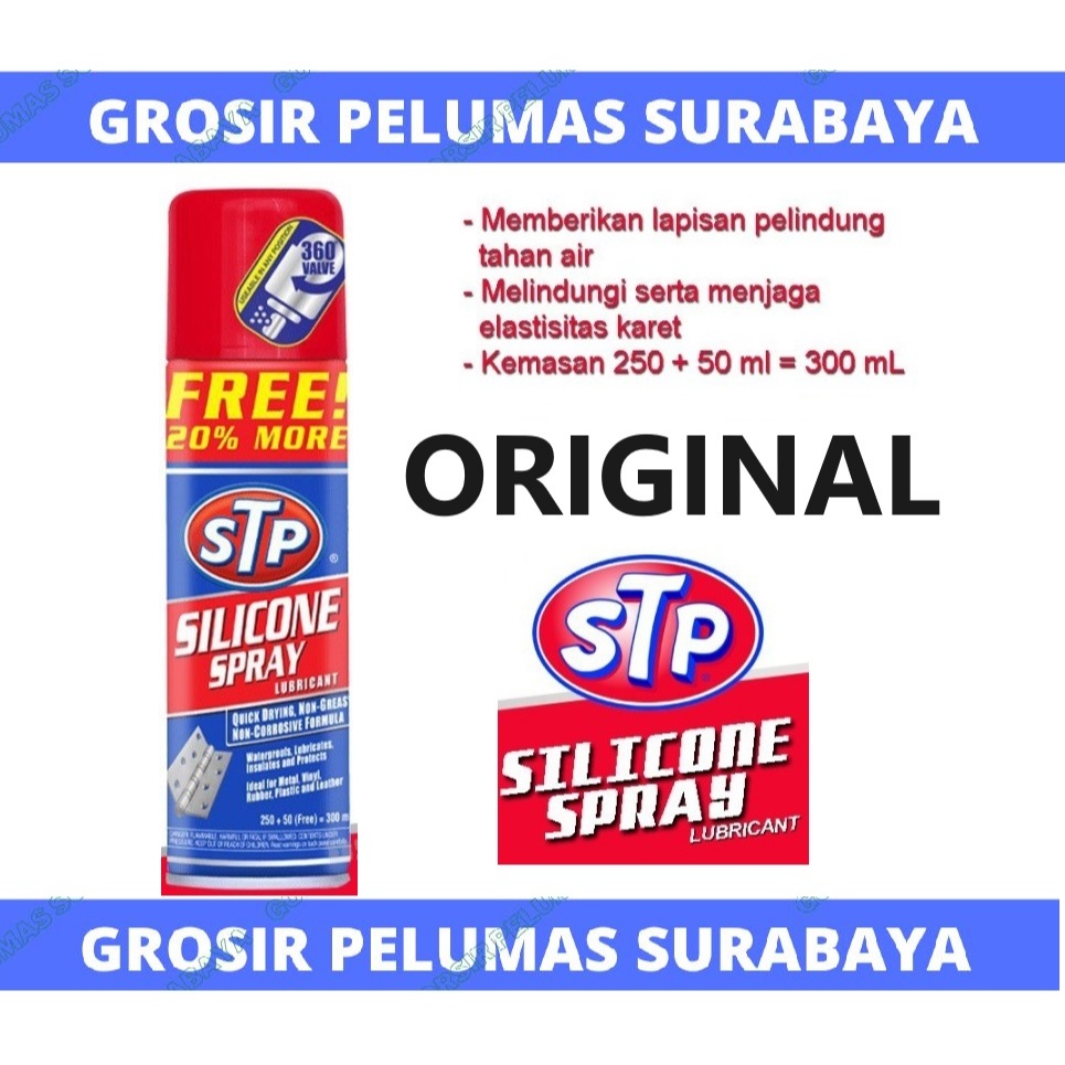 Jual STP Silicone Spray Lubricant Pelumas Anti Karat karet Power Window ...