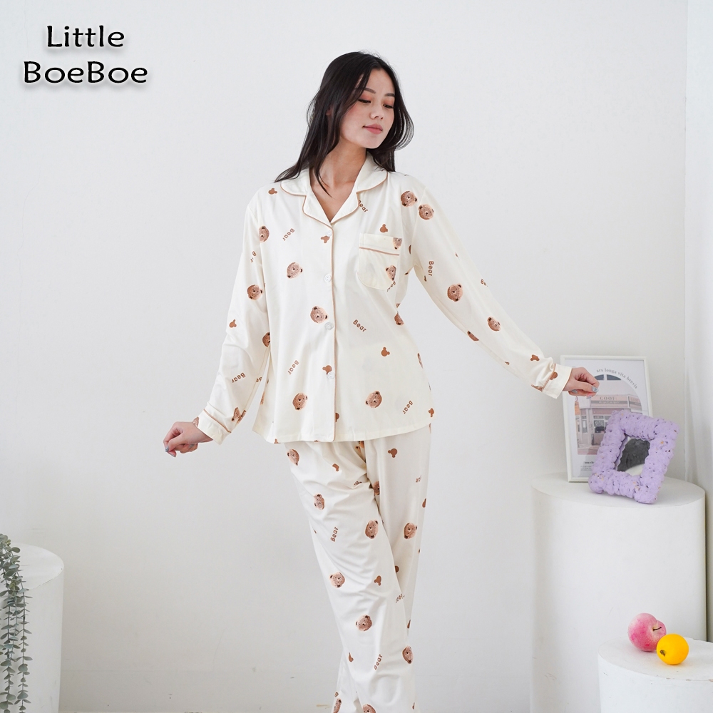 Jual LITTLE BOEBOE - Caroline Piyama | Baju Tidur Wanita Lengan Panjang ...