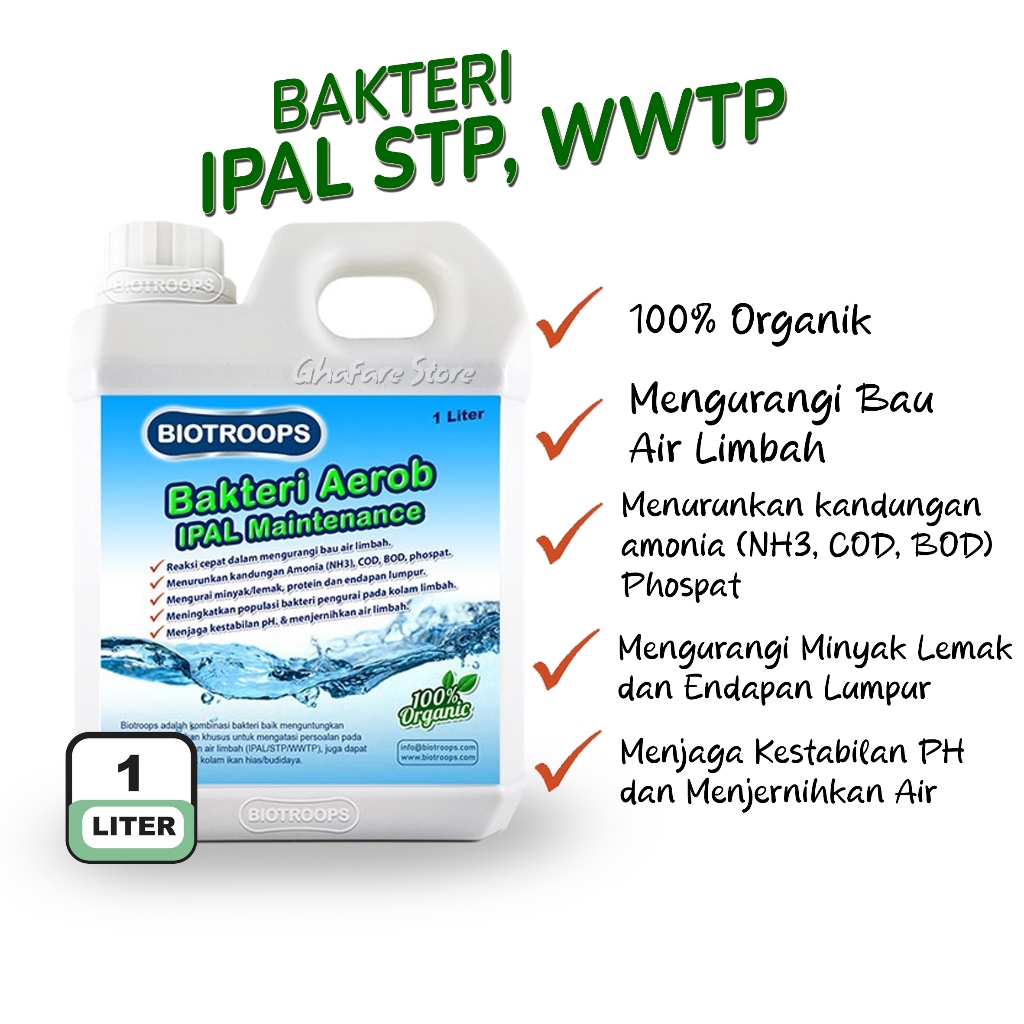Jual [Promo] AEROB 1 Liter Bakteri Pengurai Limbah Cair | 100% Organik | Shopee Indonesia