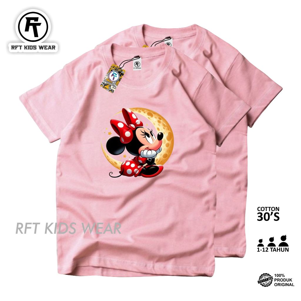 Jual RFT KIDS WEAR Baju Distro Anak Perempuan Kaos Mickey Mouse Anak ...