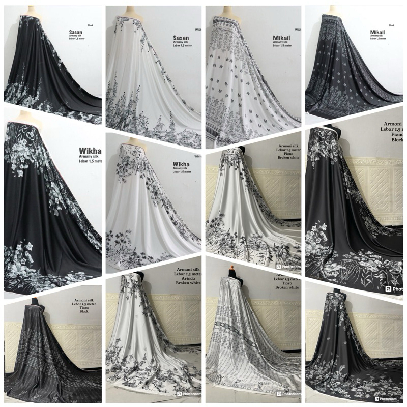 Jual TERBARU| armany silk motif gradasi| kain silk gradasi motif | kain ...