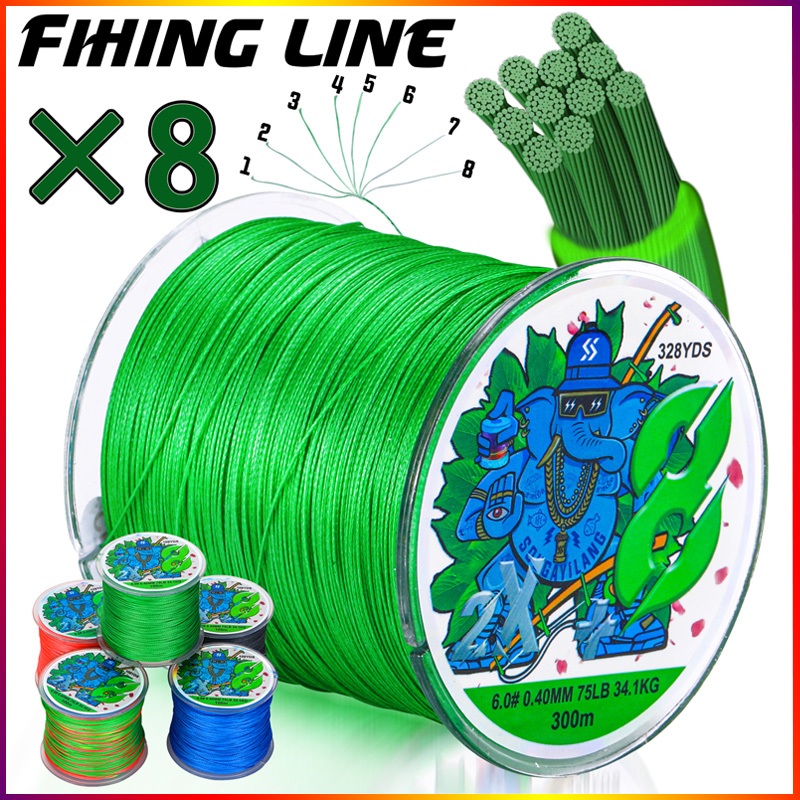 Jual Sougayilang Senar Pancing Baru X8 100m 300m 0.16MM-0.40MM 5 Warna ...
