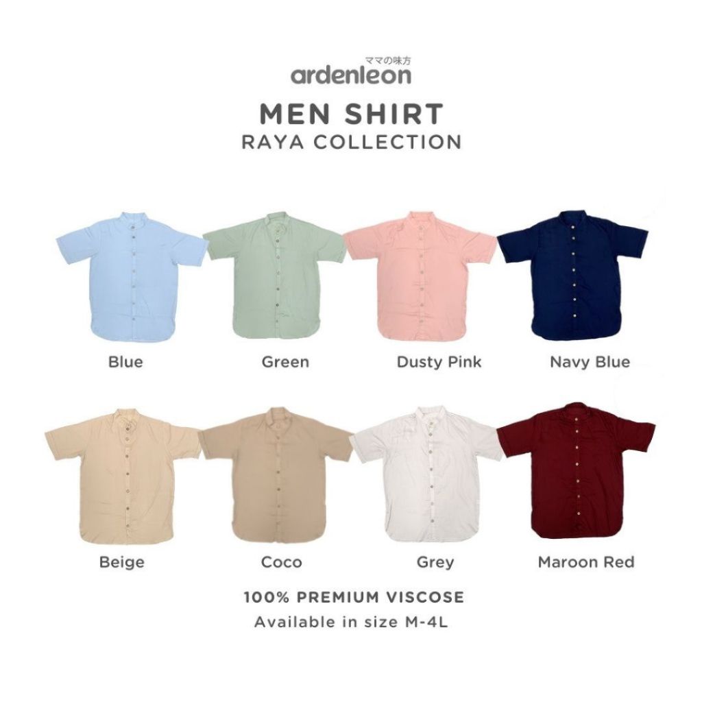 Jual ARDENLEON Kemeja Koko Pria Raya Men Shirt 2.0 (M-4L) | Shopee ...