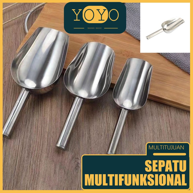 Jual Sendok Sekop Es Batu Stainless Skop Serokan Sekop Stainless Sekop ...