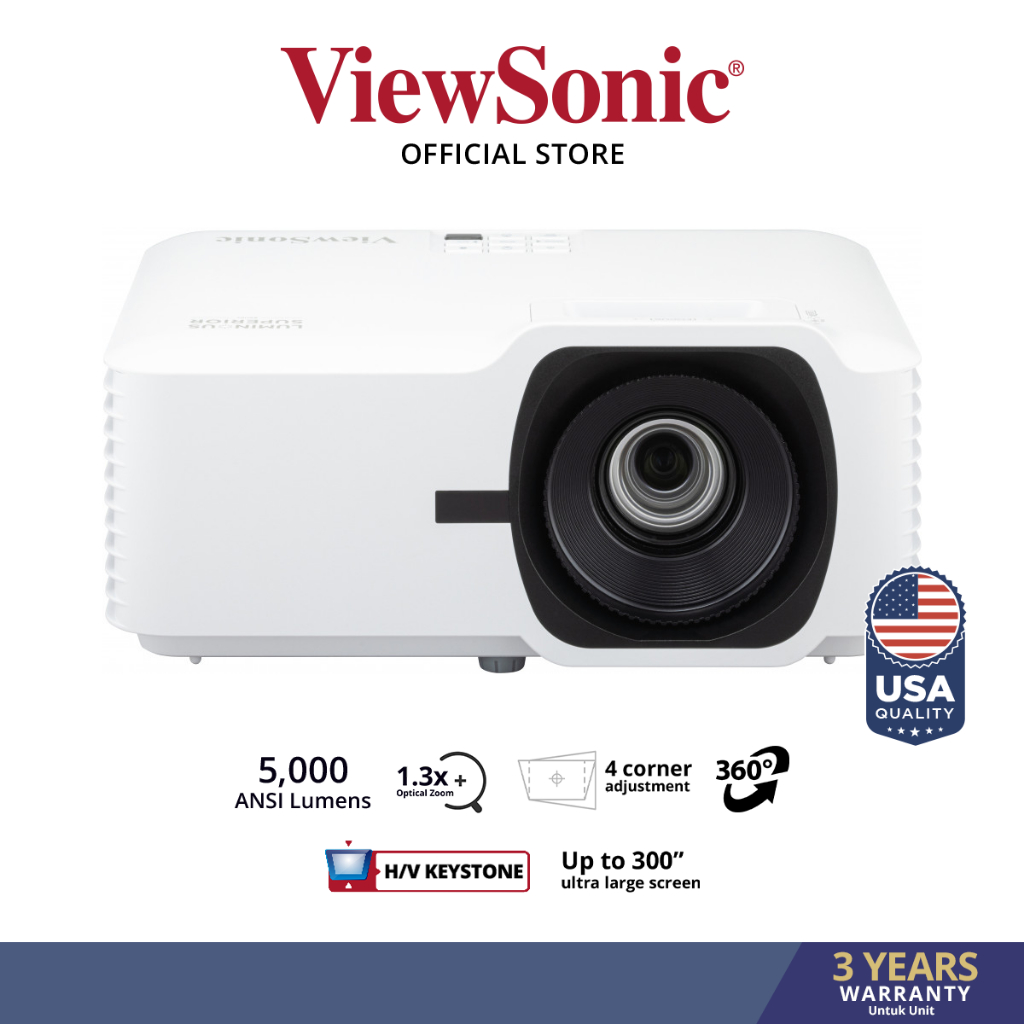 Jual ViewSonic LS740HD 5000 ANSI Lumens 1080p Laser Projector | Shopee ...